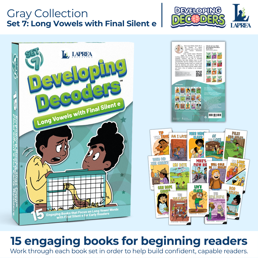 Decodable Readers: 15 Long Vowels with Final Silent E Phonics Books fo ...